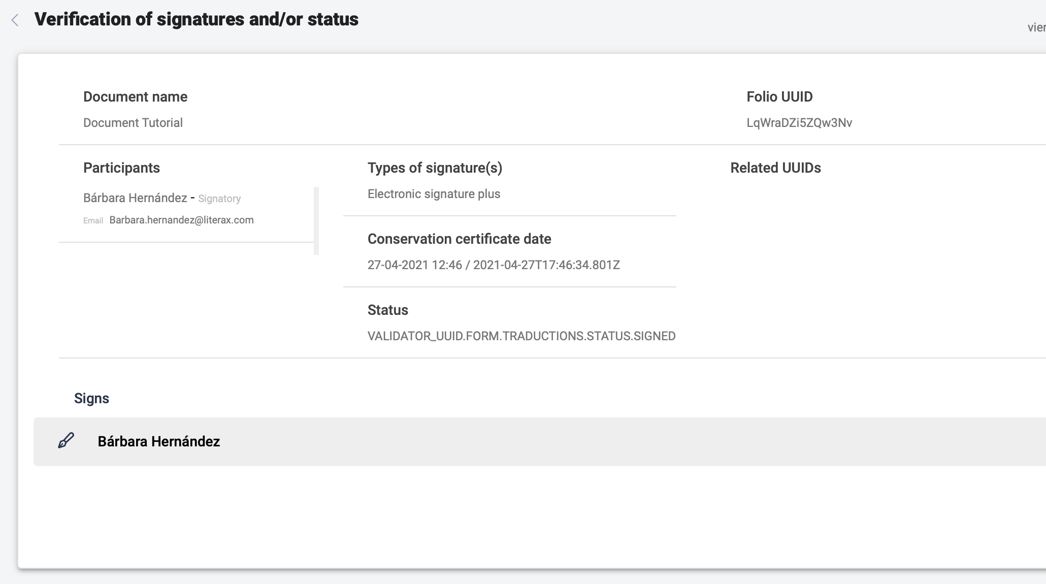 Online Signature Verification: QR Code – Interfirma English